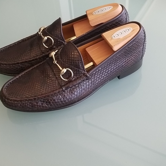 Gucci | Shoes | Mens Brown Python Gucci Loafer Size D | Poshmark